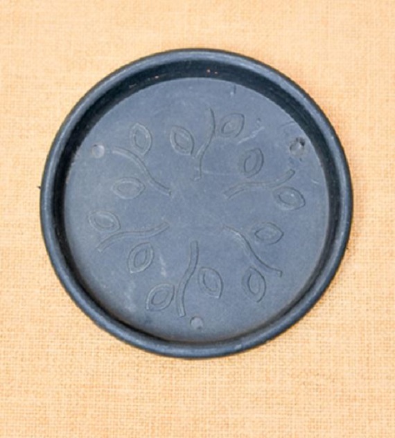 8" Drian Tray Black - Set of 2 | TheGreenyard.in